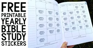 13 Cute Printable Bible Reading Checklists