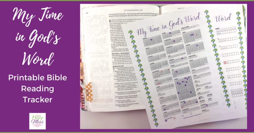 13 Cute Printable Bible Reading Checklists