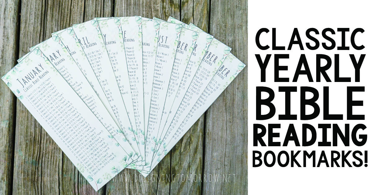 13 Cute Printable Bible Reading Checklists