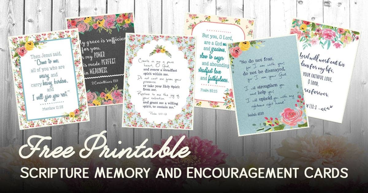365 Free Printable Scripture Cards To Help You Memorize Scripture