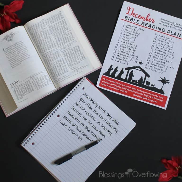 12 Free Printable Christmas Bible Reading Plans For December