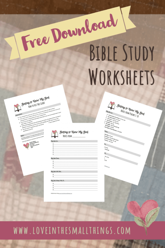 Free Bible Study Worksheets For Adults