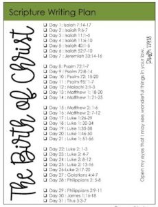 12 Free Printable Christmas Bible Reading Plans For December