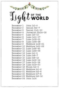 12 Free Printable Christmas Bible Reading Plans For December