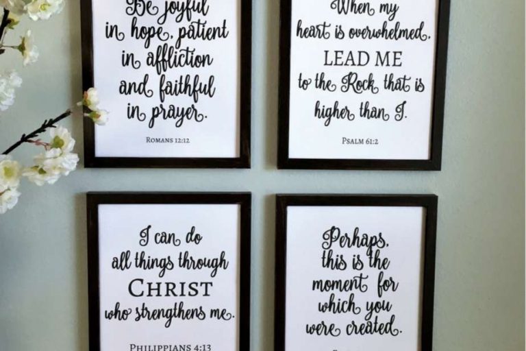 Gorgeous FREE Printable Bible Verses To Frame