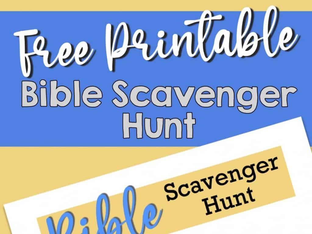 Free Printable Bible Scavenger Hunt Games